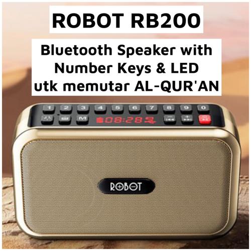 Jual Robot RB200 Portable Bluetooth Speaker Al Quran Alquran Digital ...
