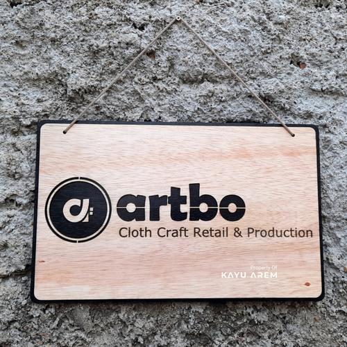 Promo Custom Sign Logo,Nama,Tulisan Kayu | Papan Penanda Cafe,Resto ...