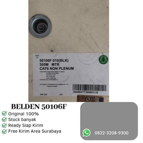 Jual BELDEN 50106F KABEL STP CAT 6 OUTDOOR 23AWG BLACK CAT6 ASLI - Kota ...
