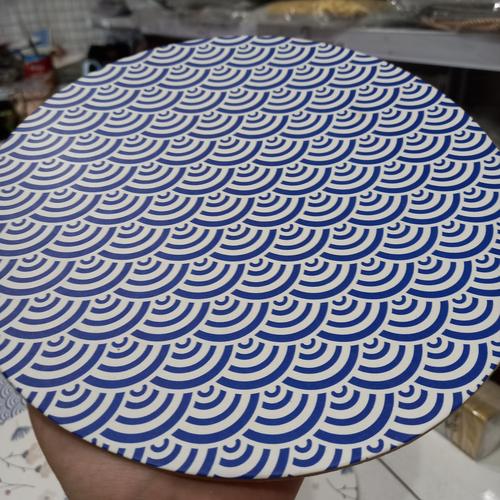 Jual Alas Cake Bulat/ Alas Cake Marble/ Alas Cake Gold - Gold, 22 cm ...