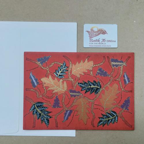 Jual Kartu Ucapan Ukuran Besar L Greeting Cards Custom Batik Alur Merah ...