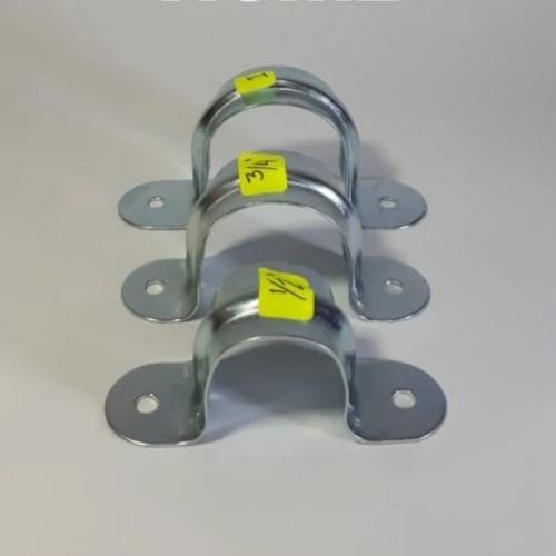 Jual Klem plat besi 20mm tebal/ pipe clamp / klem omega galvanis ...