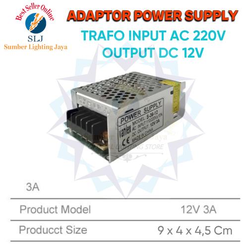 Promo TRAFO 3A POWER SUPPLY ADAPTOR SWITCHING / TRAFO PENGUBAH ARUS AC ...