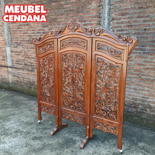 Jual sketsel ruangan minimalis jati - partisi penyekat ruangan kayu ...