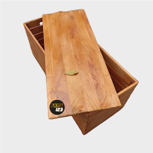 Jual Wooden Crate Kotak Kayu Box Tempat Penyimpanan 50x30x25 cm ...