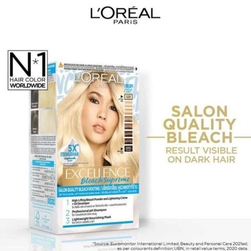 Jual Loreal Paris Excellence Bleach Supreme / Pewarna Rambut Hair ...