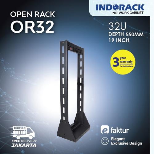 Promo OR32 - OPEN RACK 32U 19inch - INDORACK Cicil 0% 3x - Jakarta ...