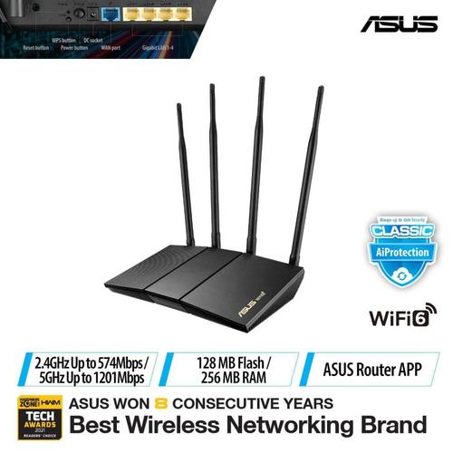 Promo ASUS RT-AX1800HP Dual Band AX1800 High Power WiFi 6 Router with ...