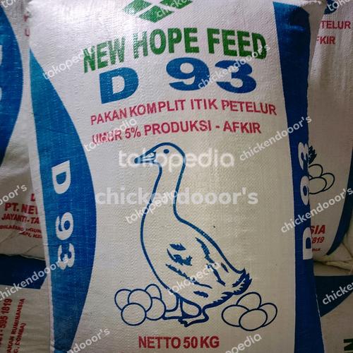Jual D93 PAKAN KOMPLIT ITIK PETELUR PUR BEBEK TELUR NEW HOPE D 93 50KG ...