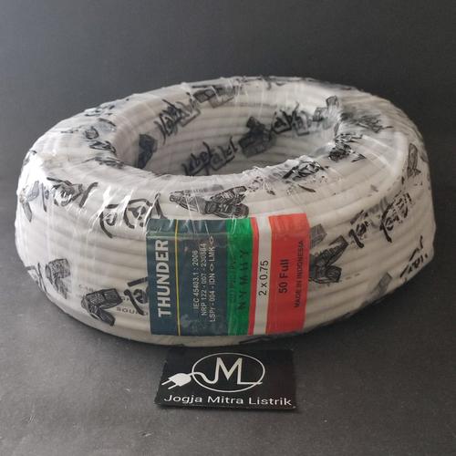 Jual KABEL LISTRIK NYMHYO 2X0,75MM THUNDER @50M / KABEL LISTRIK SERABUT - Kab. Sleman - JOGJA ...