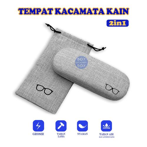 Jual Tempat Kacamata Hard Case dan Kain Kantong Kacamata Bundling Keren ...