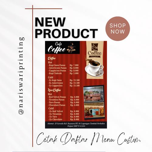 Jual Cetak Daftar Menu Bahan ArtCarton A4 - Kab. Tangerang - Nariswari ...