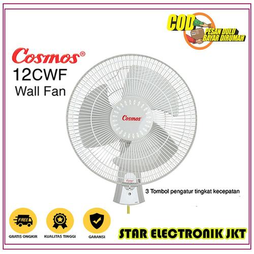 Jual COSMOS 12-CWF Wall fan Kipas Angin Dinding Ukuran 12 Inch ...