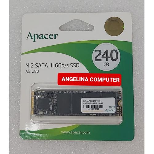Jual SSD M.2 SATA APACER AST280 M.2 SATA III SSD 240GB ORIGINAL RESMI ...
