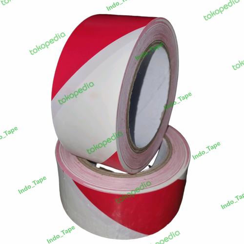 Jual Floor Marking Tape Lakban Lantai Merah Putih Uk 48mm x 33mtr ...