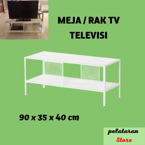 Jual Meja Tv Rak Tv Televisi Minimalis Modren Besi Tv Bench 90x35x40 cm ...
