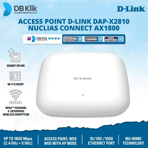 Promo Access Point D-Link DAP-X2810 Nuclias Connect AX1800 Wi-Fi 6 Dual Band Cicil 0% 3x - Kota ...