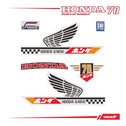 Jual STIKER HELM HONDA C70 HONDA GANK RETRO KLASIK - Kab. Bantul ...