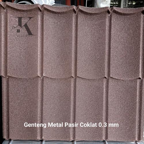 Jual Genteng Metal Pasir Coklat / Atap Genteng Pasir / Genteng 8 Daun ...