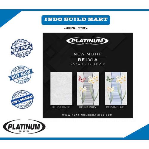 Jual Keramik Dinding Platinum BELVIA Series 25x40 cm Kw1 - BASIC ...