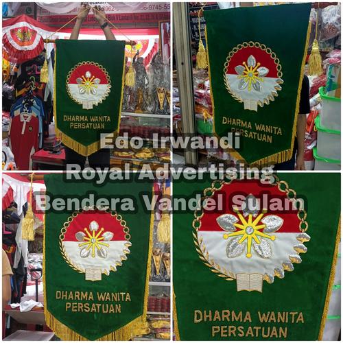 Jual Bendera Vandel Sulam Dharma Wanita Persatuan Bendera Ruangan Logo ...