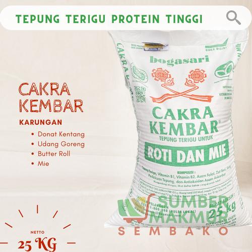 Jual TEPUNG TERIGU CAKRA KEMBAR 25 KG [GRAB/GOJEK ONLY] - Gojek/Grab - Jakarta Barat ...