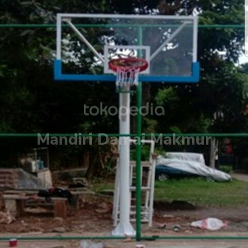 Jual Tiang Basket Tanam Standar Perbasi Papan pantul aklirik ring ...