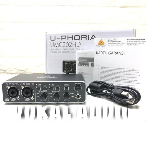 Jual Soundcard Behringer U PHORIA UMC202HD Original Behringer UMC202 HD ...