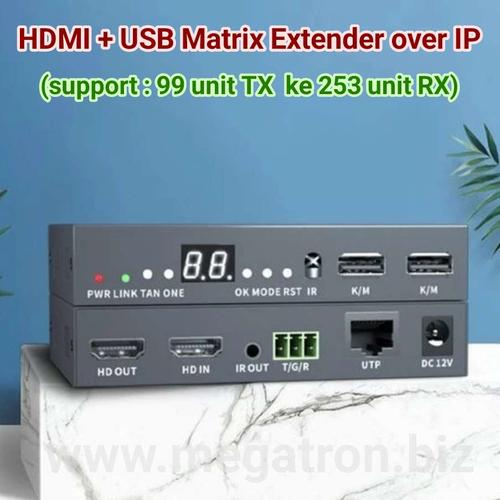 Jual HDMI + USB Matrix Extender over IP (via switch) - bisa 99 TX ke ...
