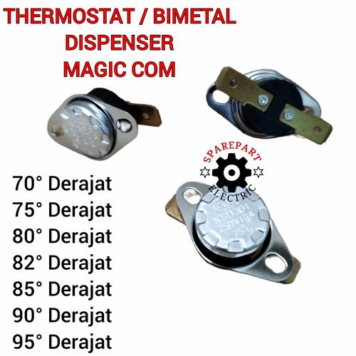 Jual THERMOSTAT - BIMETAL BUAT MAGIC COM RICECOOKER / DISPENSER MULTI - 75derajat - Kab ...