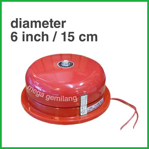 Jual Bel Listrik Alarm Bell sekolah pabrik 220V - 6 inch - Jakarta ...