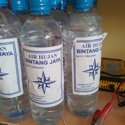 Jual air aki accu botol biru air hujan untuk motor mobil - gunung ...