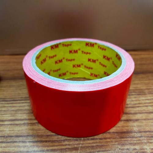 Jual Selotip Merah lakban kain cloth tape - Isolasi Jilid Buku 48mm x ...