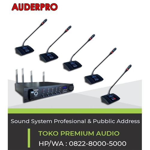 Jual PAKET MIC CONFERENCE WIRELESS AUDERPRO N4 PAKAI 9 MIK GARANSI ...