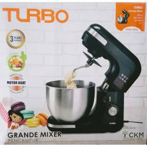Jual Mixer Turbo EHM 9595 | Stand Mixer Stainless Pengaduk Roti Besar ...