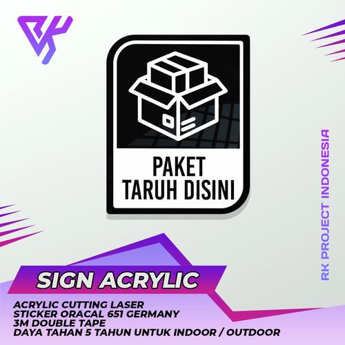 Jual PAKET TARUH DISINI PAPAN INFORMASI SIGN BOARD AKRILIK - Kab ...