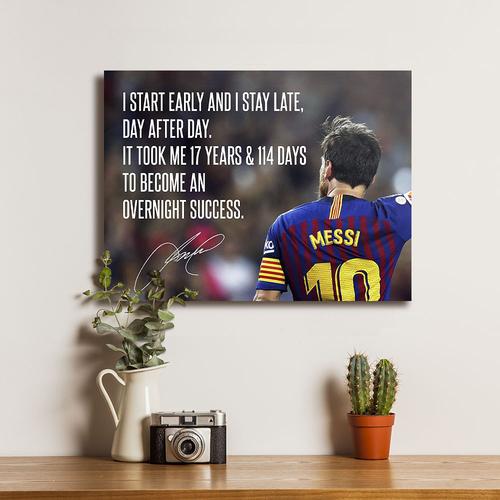 Jual Poster Lionel Messi Barca Quotes 1 - Dekorasi Hiasan Dinding Kayu ...