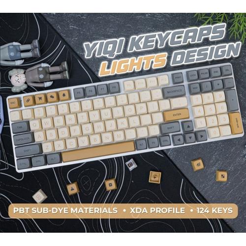 Jual Yiqi Lights Design PBT Dye-sub Keycaps 124 set XDA Profile ...