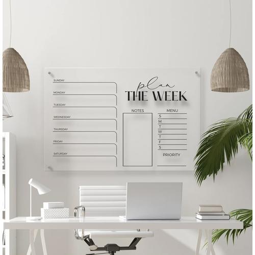 Jual Daily Planner Akrilik Weekly Planner | Tabel Jadwal Acrylic ...