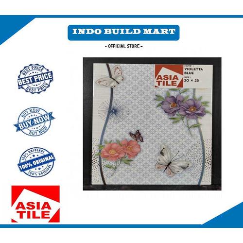 Jual Keramik Dinding Asia Tile VIOLETTA Series 20x25 cm Kw 1 - Jakarta ...