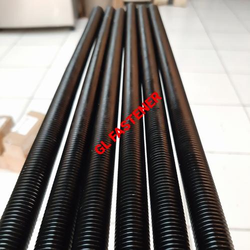 Jual Long Drat Baja 8.8 M20 x 1000 As Drat Thread Rod Stud Bolt Hitam P ...