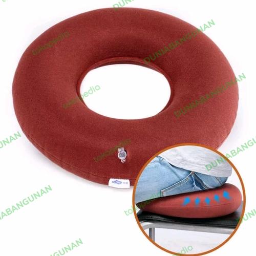 Jual bantal duduk donut wind ring with pump untuk ambien wasir - Biru ...