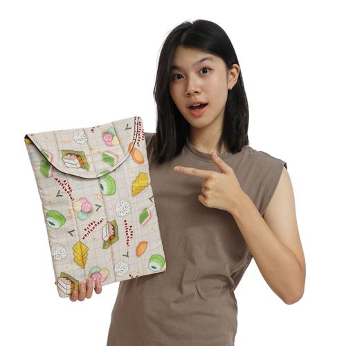 Promo Pluffy Laptop Notebook Case Puffy Tablet Sleeve Charien Shrelo Motif Jajanan Pasar ...