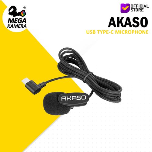 Jual AKASO External Lavalier Microphone Usb Type C for AKASO Brave 7 / ...