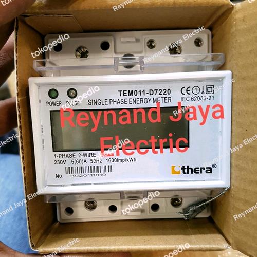 Jual kwh meter 1 phase THERA TEM011-D7220 digital 5(60)A direct tanpa ...