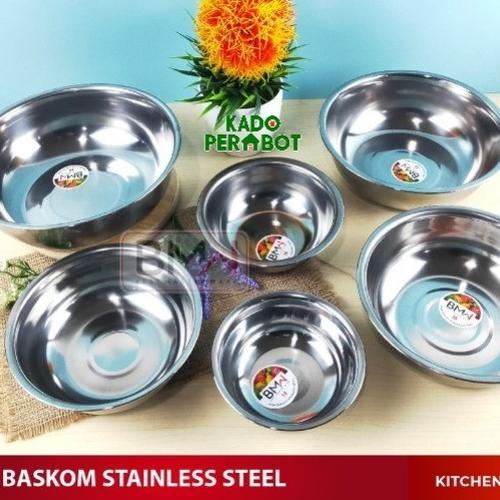 Jual baskom stainless steel - baskom anti karat - wadah sayuran ...