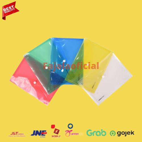 Jual Map kancing plastik folio / F4 / Map Dokumen, Harga per pack ...