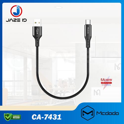 Jual MCDODO CA-7431 Cable Power Bank USB to Type C Kabel 20cm 40W 5A Pendek - USB A TO C 3A ...