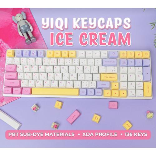 Jual Yiqi Ice Cream PBT Dye-sub Keycaps 136 set XDA Profile - Jakarta ...