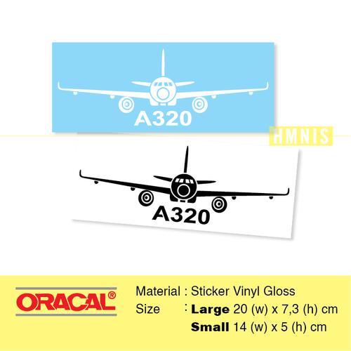 Jual Sticker Pesawat Airbus 320, Sticker A320 Airplane, Airbus A320 ...